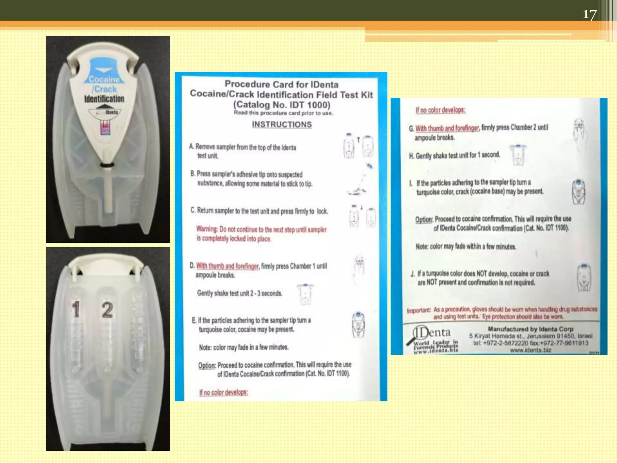 Identification of Narcotic Drug & Psychotropic Substances. Use of ...