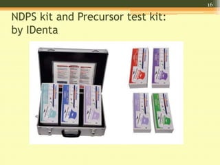 Identification of Narcotic Drug & Psychotropic Substances. Use of ...