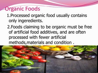 Identification of organic foods | PPTX
