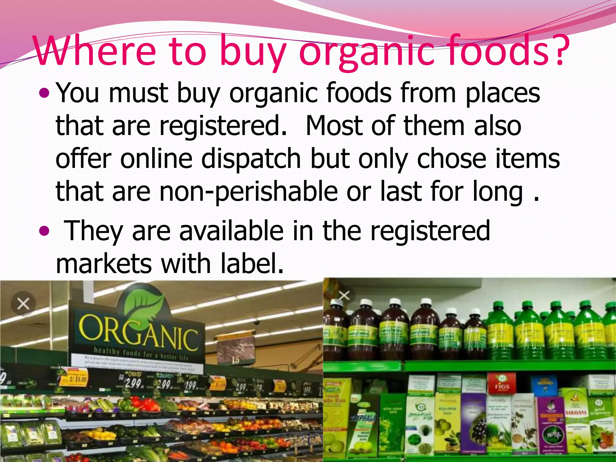 Identification of organic foods | PPTX