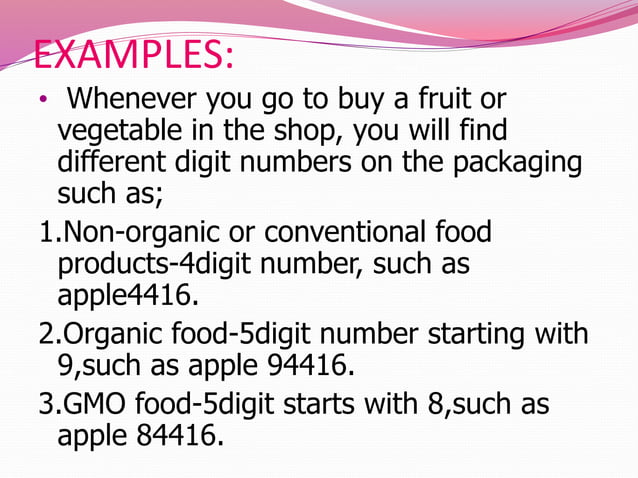 Identification of organic foods | PPTX
