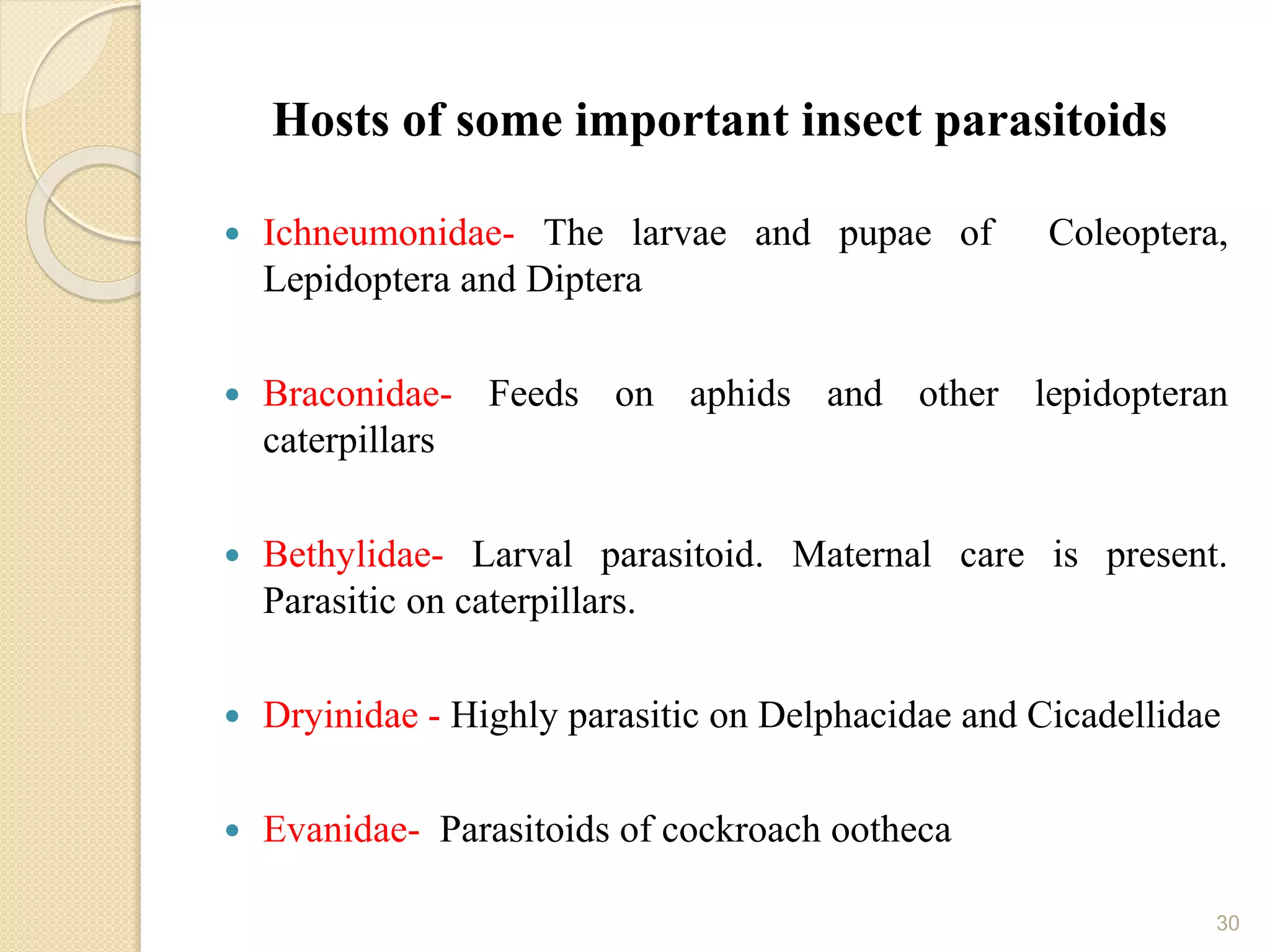 Identification of parasitoids ppt- ENTOMOLOGY | PPTX