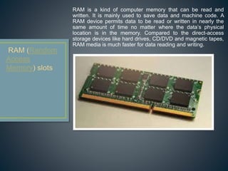 Identification of parts of motherboard | PPTX