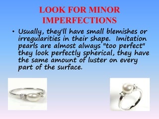 Identification of pearl | PPTX | Geology | Science