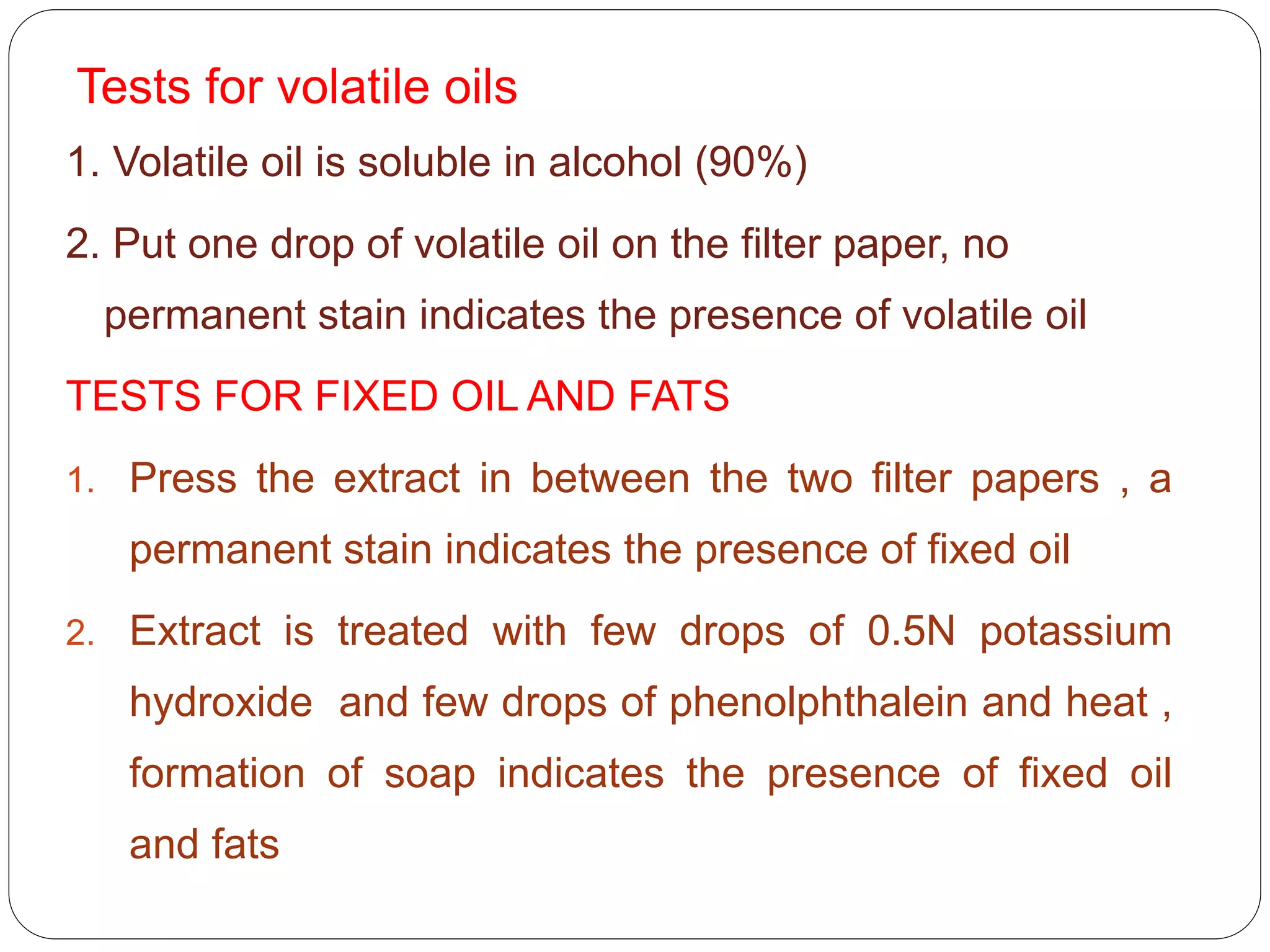 Identification of phytoconstituents | PPTX
