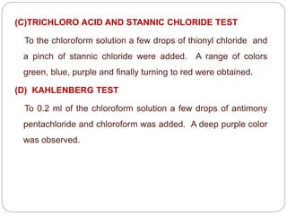 Identification of phytoconstituents | PPTX