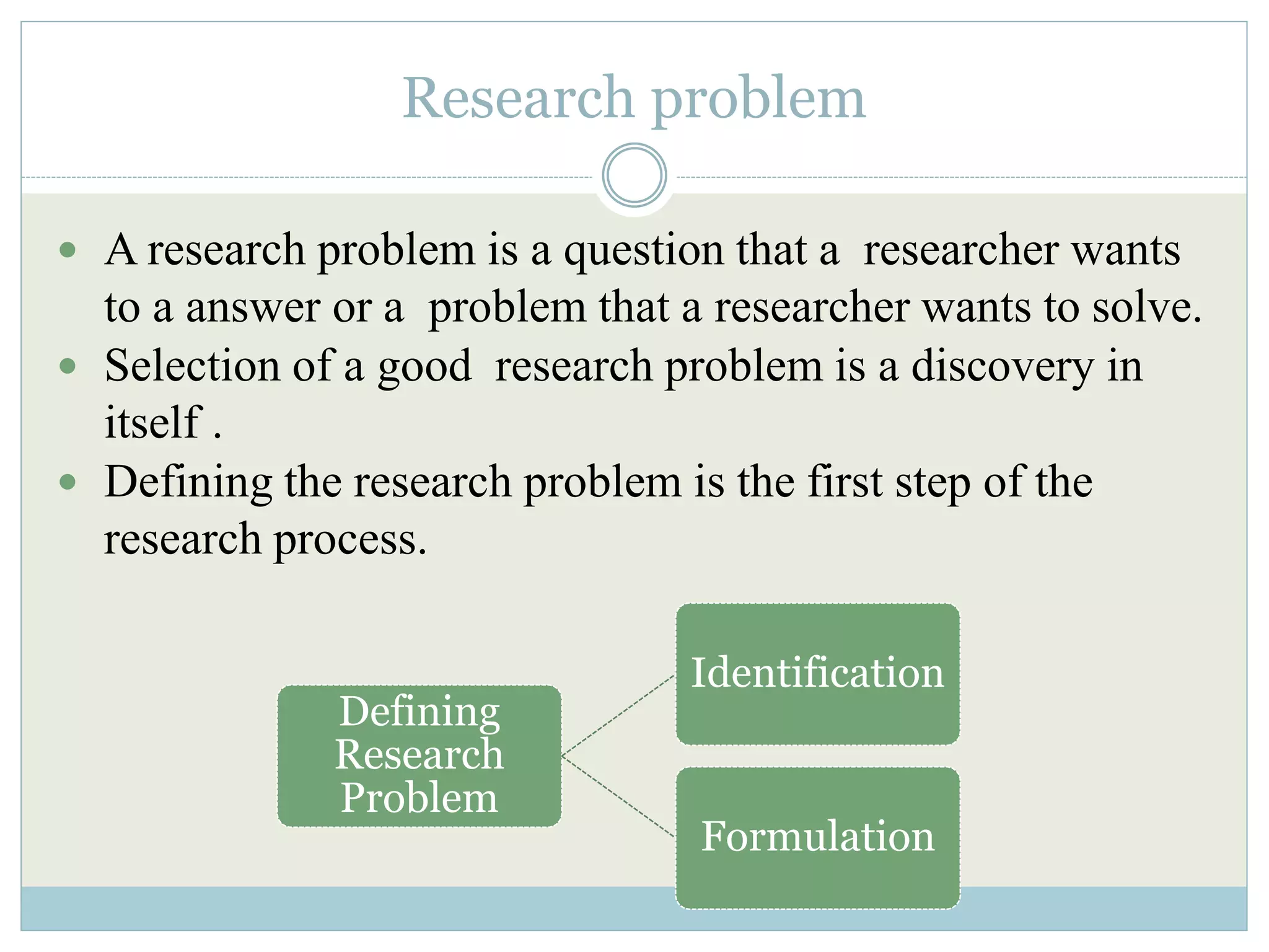 Identification of problem | PPTX