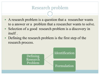 Identification of problem | PPTX