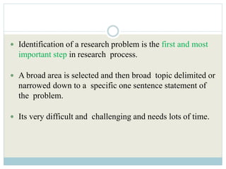 Identification of problem | PPTX