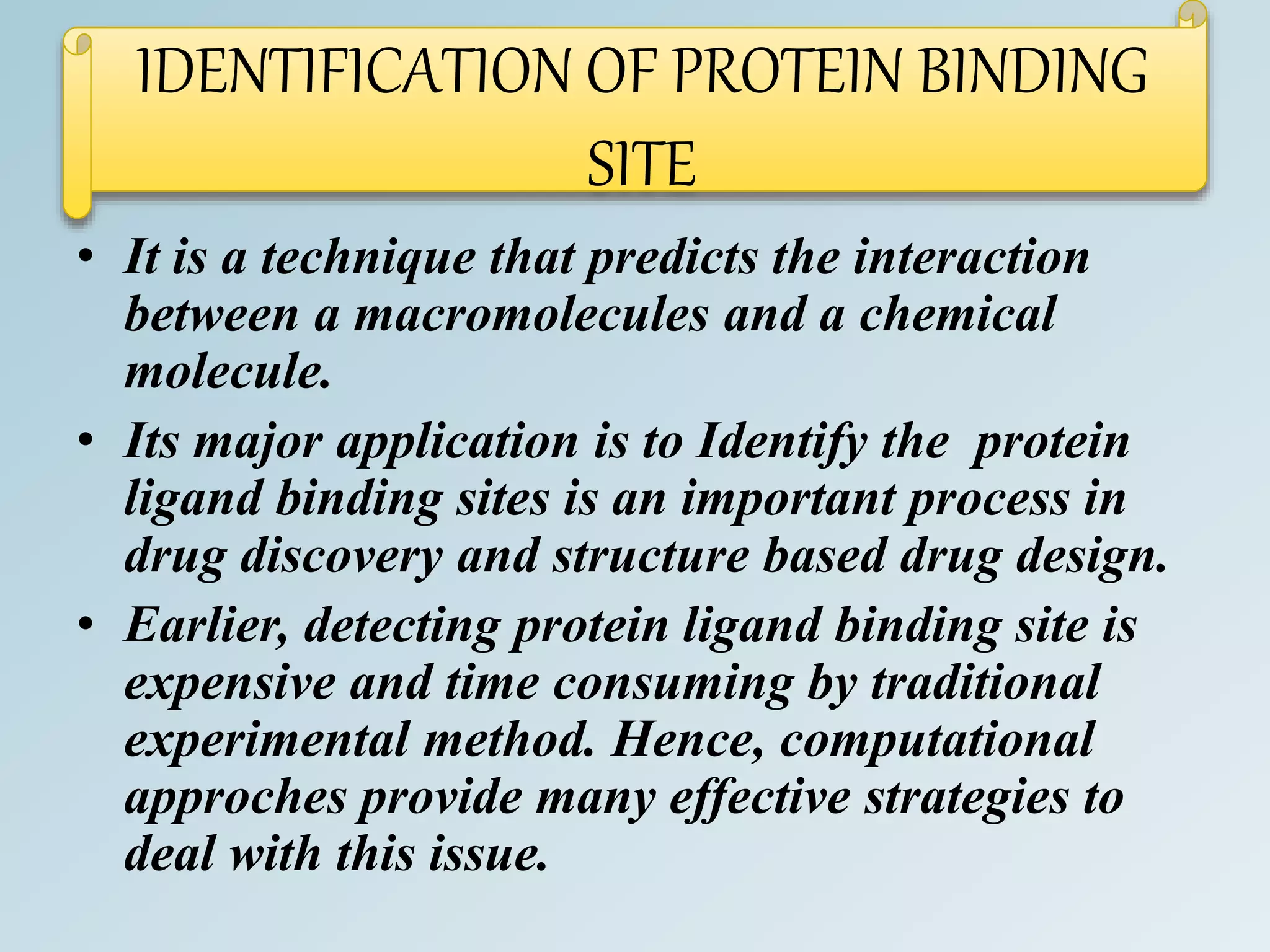 identification of protei binding site-1.pptx