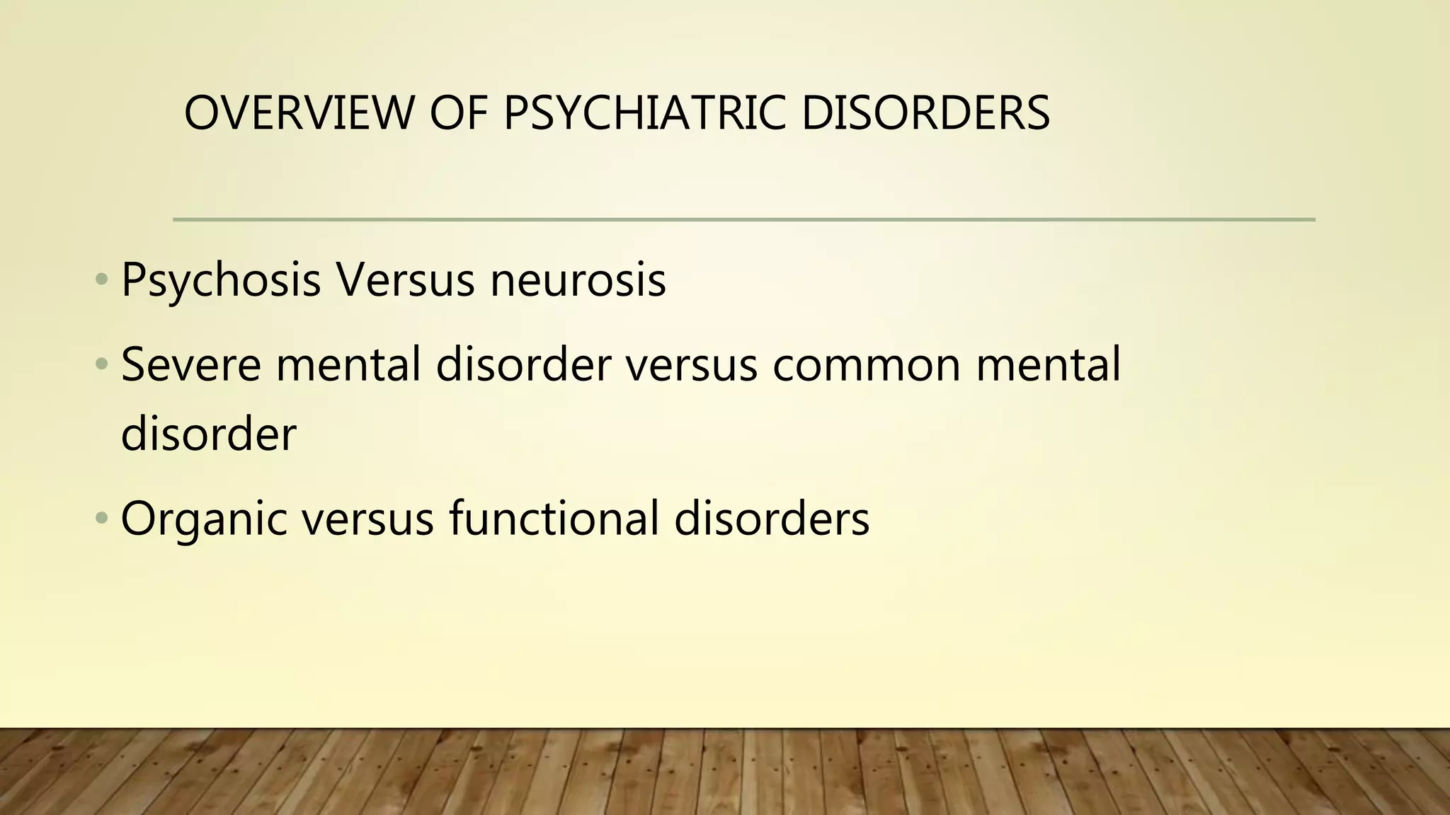 Identification of psychiatric disorders in primary care settings | PPTX