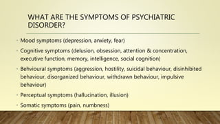 Identification of psychiatric disorders in primary care settings | PPTX