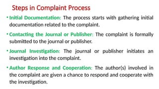 Identification of publication misconduct, complaints and appeals.pptx