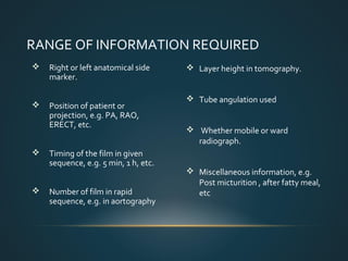 Identification of Radiographs | PPT