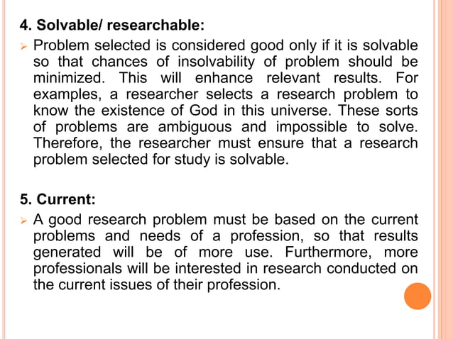 Identification of research problem | PPTX