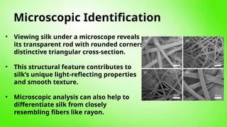 Identification Of Silk Fibre And its Uses .pptx