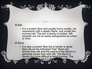 Identification of textile fibers. | PPTX