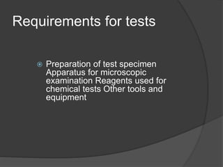 Identification of textile fibers | PPTX