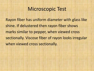 Identification of textile fibers | PPT
