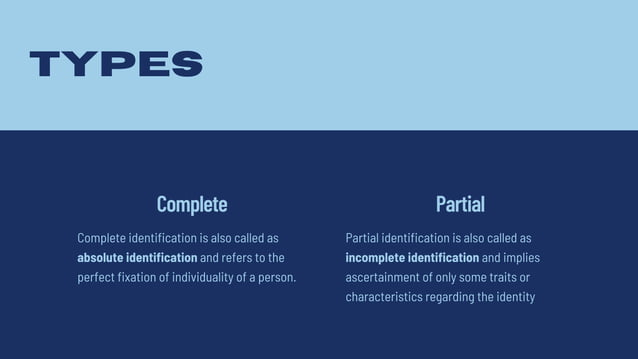 IDENTIFICATION OF THE LIVING- forensic medicine | PDF