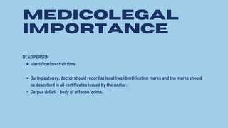 IDENTIFICATION OF THE LIVING- forensic medicine | PDF