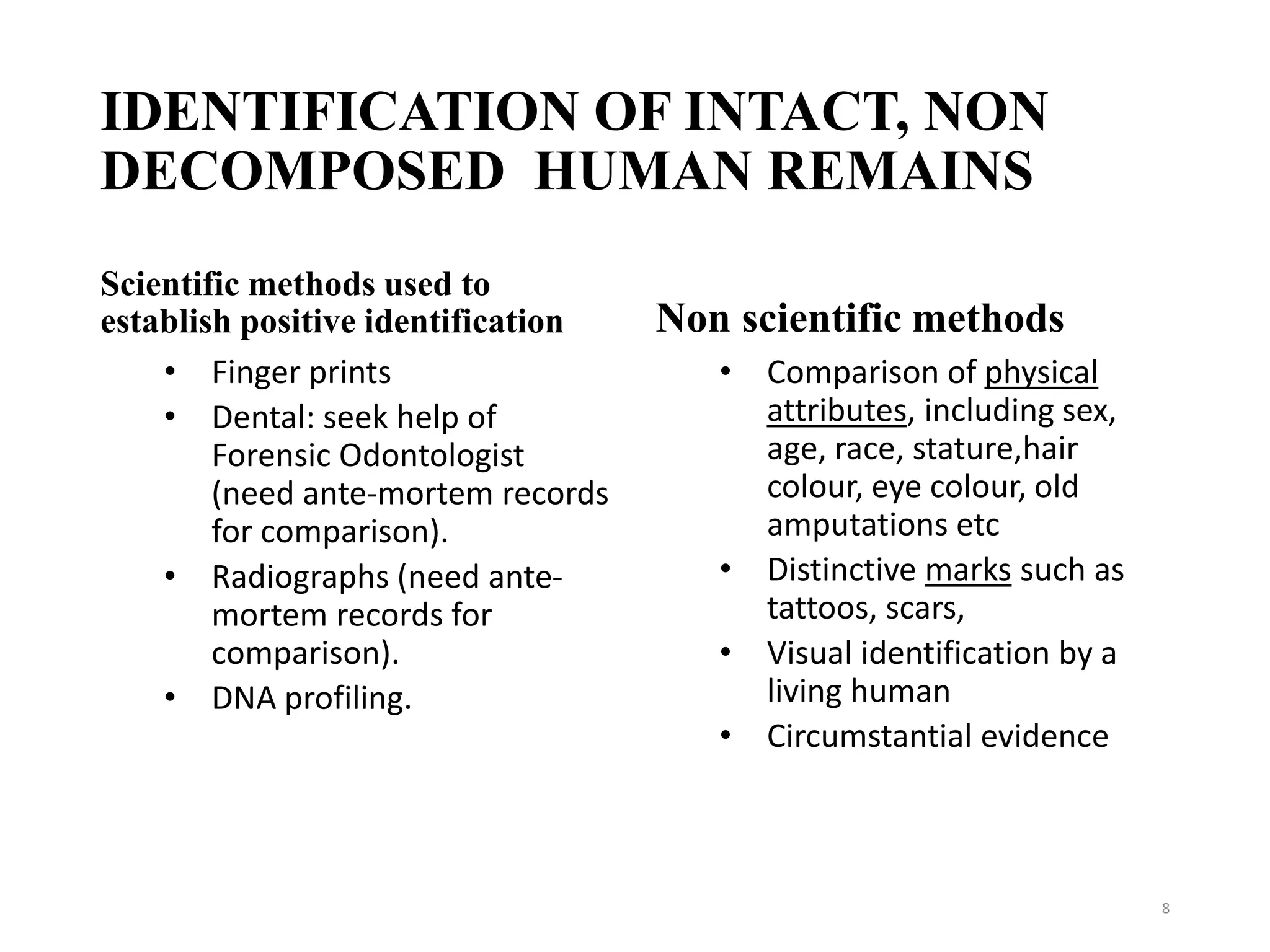 IDENTIFICATION OF THE LIVING AND THE DEAD.ppt