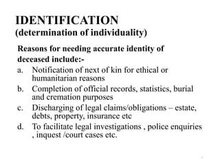 IDENTIFICATION OF THE LIVING AND THE DEAD.ppt
