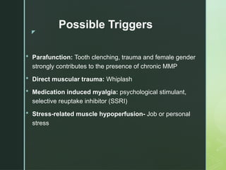 Identification of TMD & Chronic Orofacial Pain | PPTX