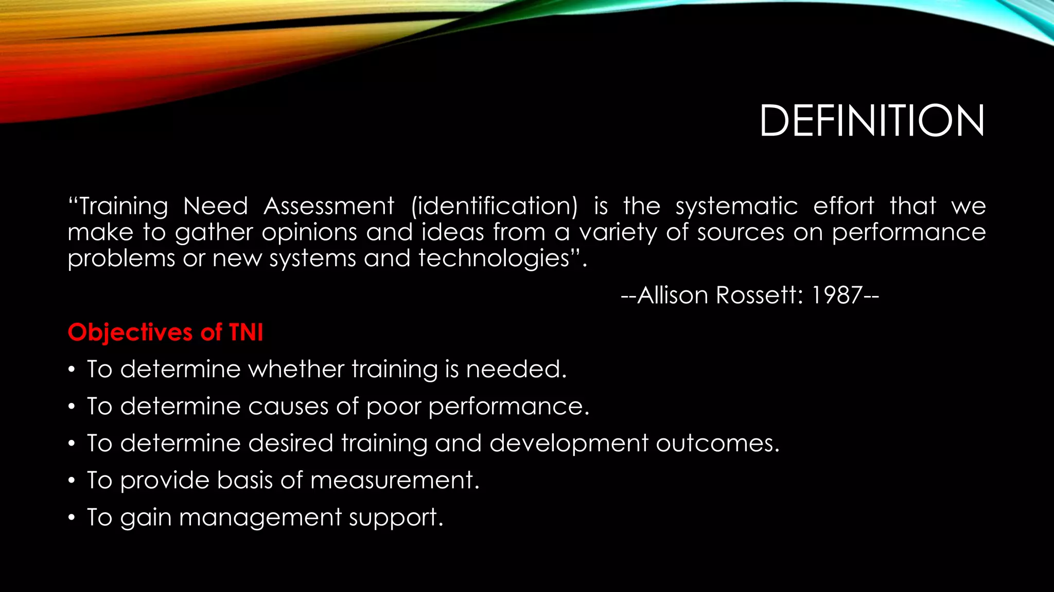 Identification of training and development needs | PPTX