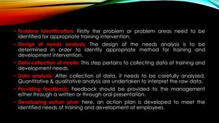 Identification of training and development needs | PPTX