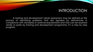 Identification of training and development needs | PPTX