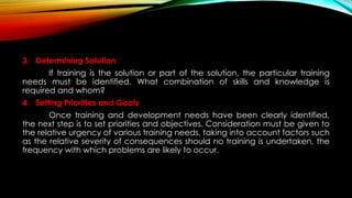 Identification of training and development needs | PPTX