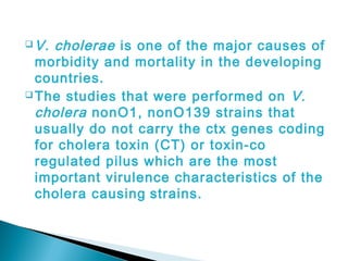 Identification of vibrio cholerae pathogenicity | PPT