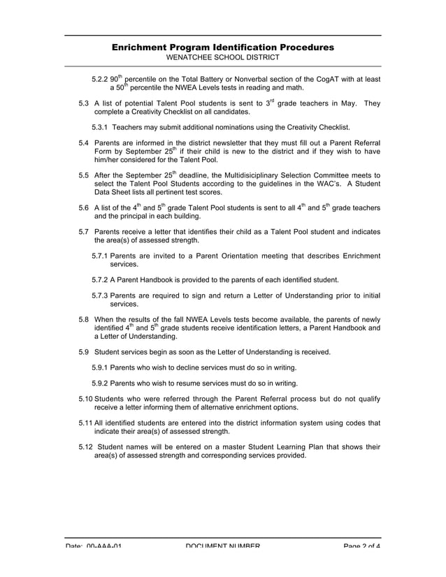 Identification procedures | PDF