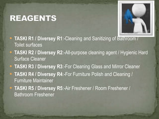 United College of Hotel Management Identification & usage of chemicals ...