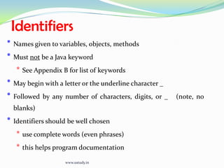 Identifiers | PPT