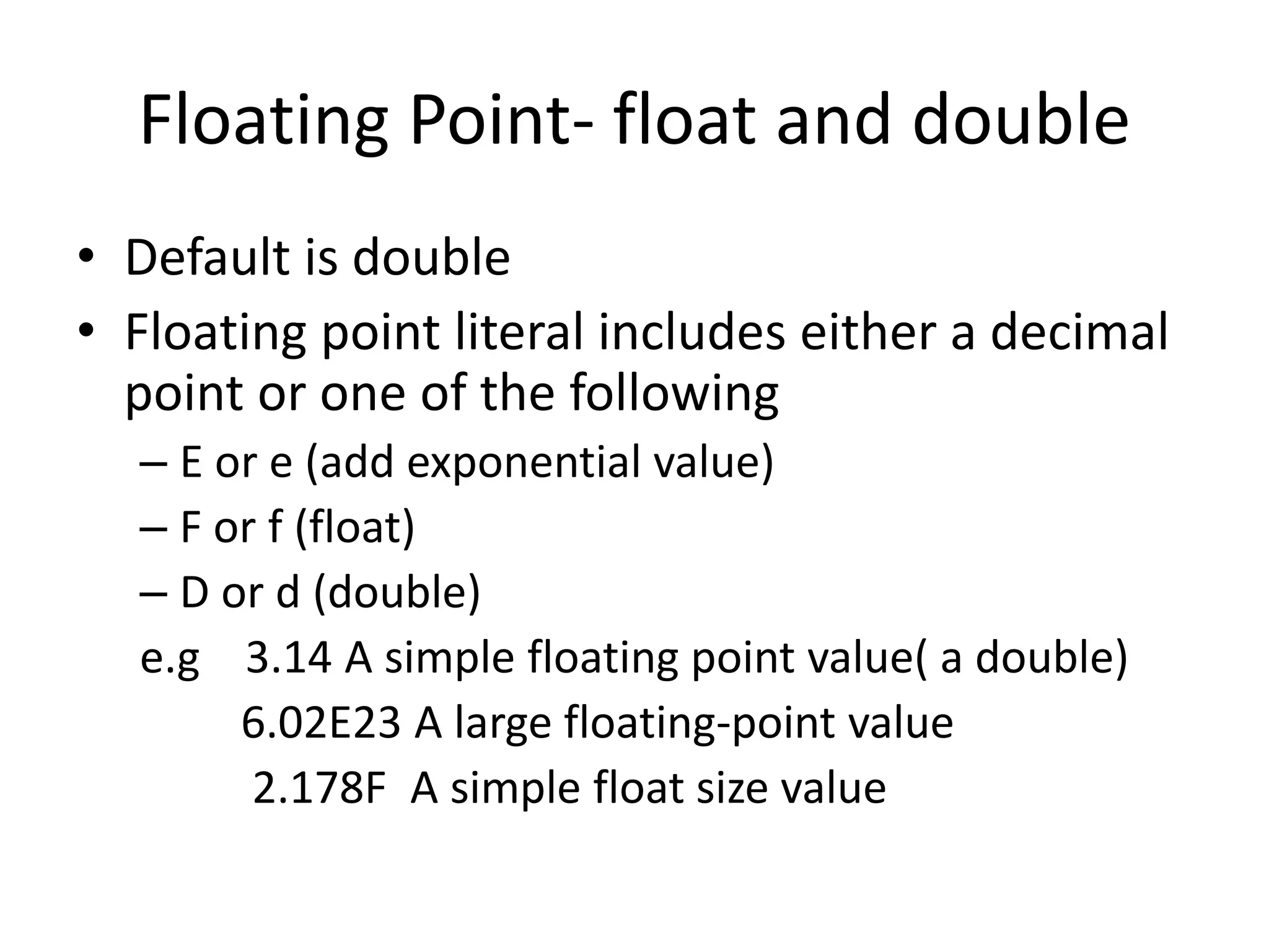 Identifiers, keywords and types | PPTX | Programming Languages | Computing