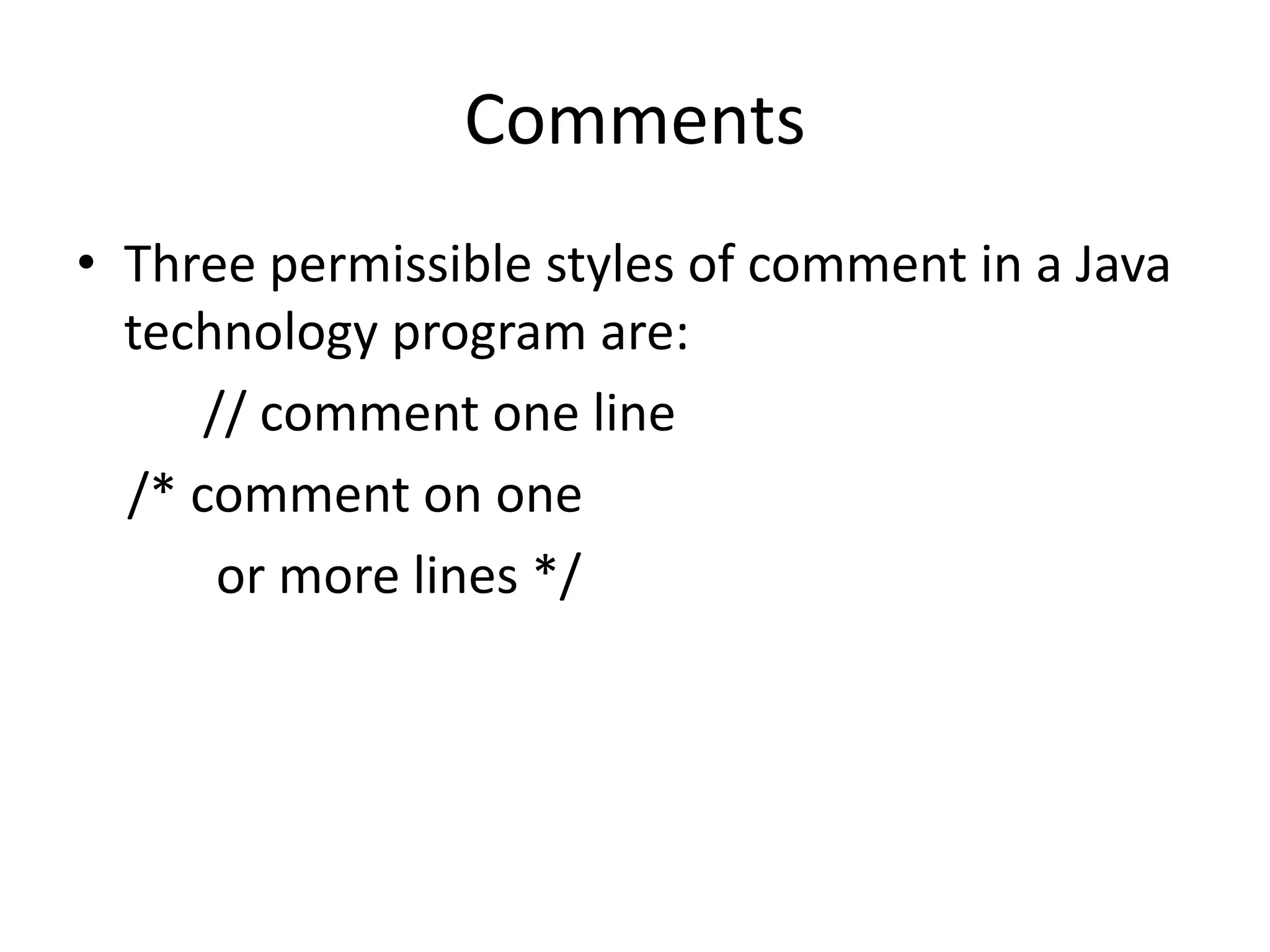 Identifiers, keywords and types | PPTX | Programming Languages | Computing