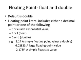 Identifiers, keywords and types | PPTX | Programming Languages | Computing