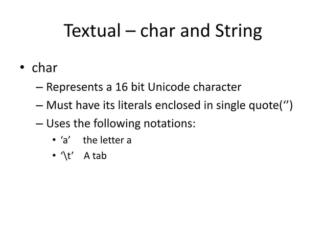 Identifiers, keywords and types | PPTX | Programming Languages | Computing