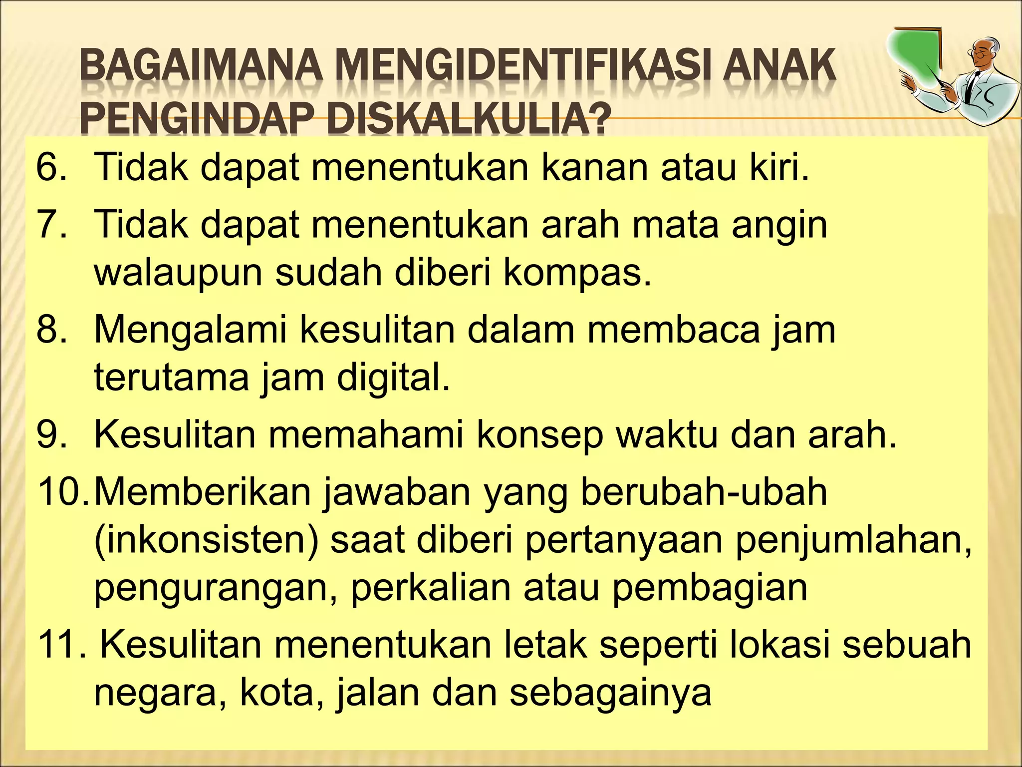 Identifikasi asessmen diskalkulia | PPTX