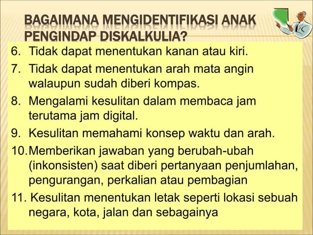 Identifikasi asessmen diskalkulia | PPTX