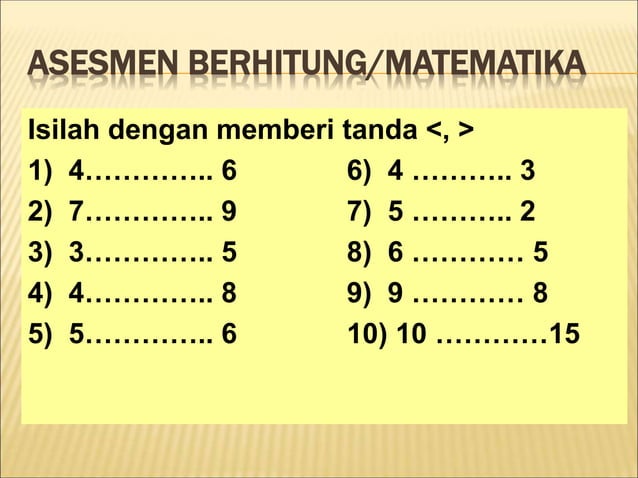 Identifikasi asessmen diskalkulia | PPTX