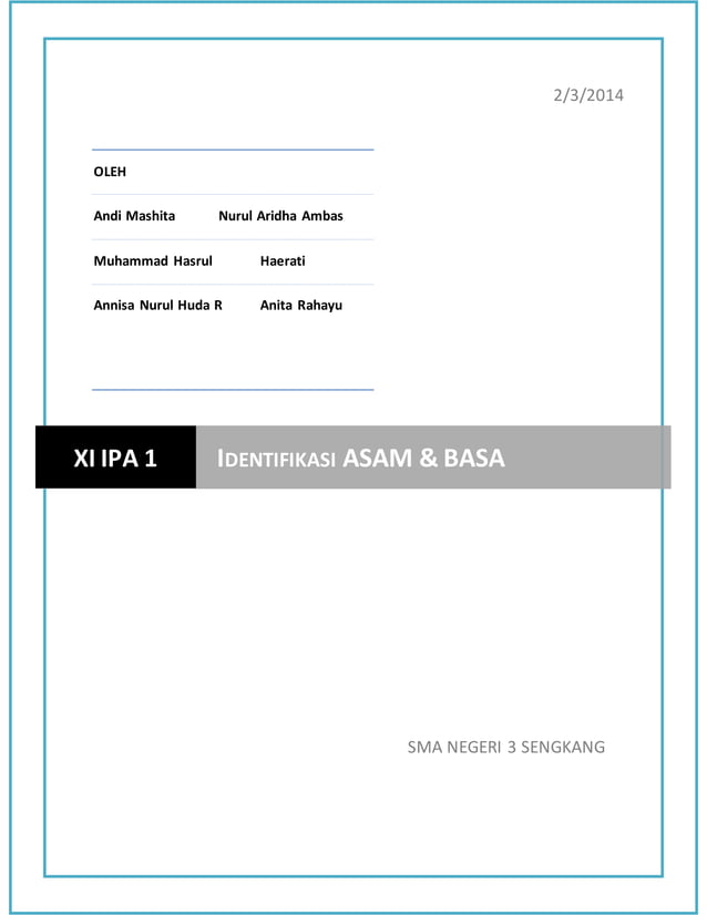 Identifikasi asam basa | PDF