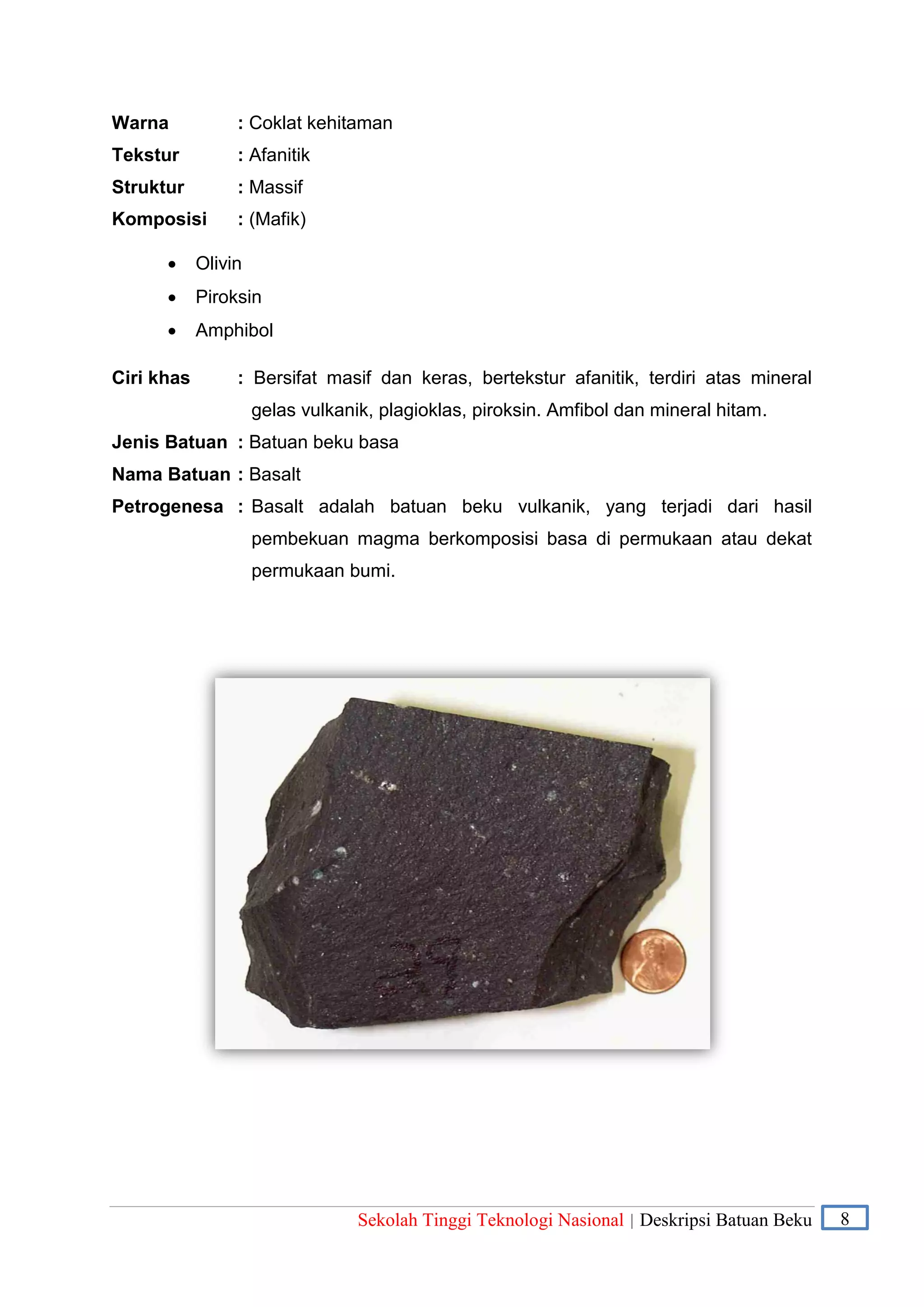 Identifikasi batuan beku | PDF