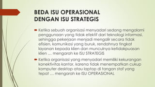 Identifikasi dan kerangka isu strategis | PPTX