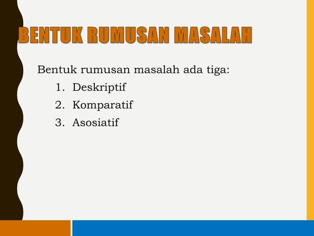 Identifikasi dan rumusan masalah penelitian | PPT
