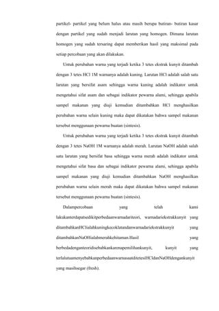 Identifikasi jenis zat pewarna makanan | DOCX