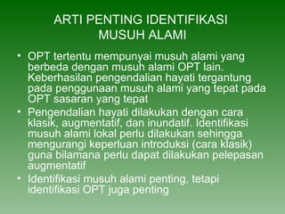 Identifikasi musuh alami | PPT