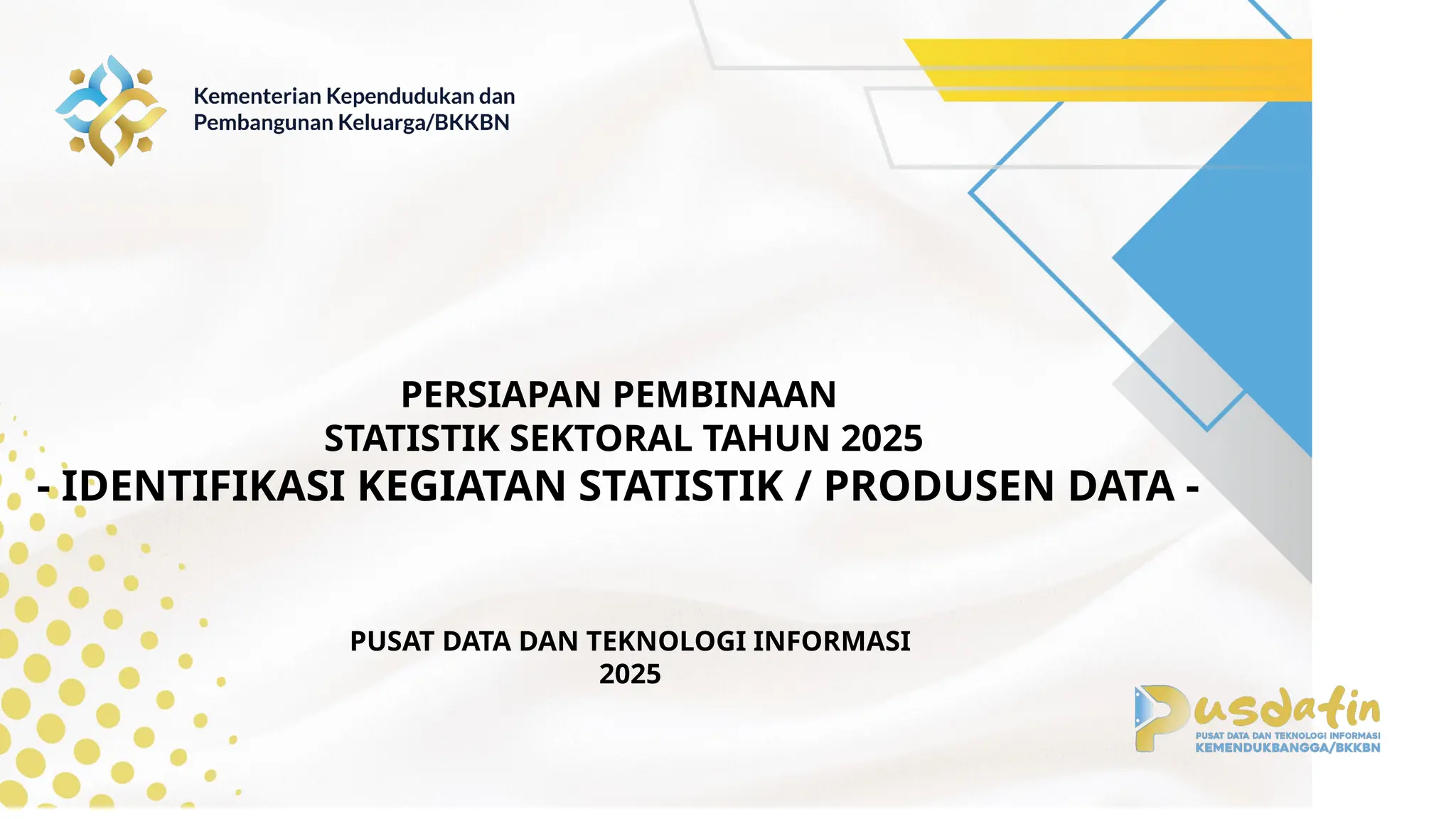 IDENTIFIKASI PROD DATA STATISTIK DATA SEKTORAL | PPTX
